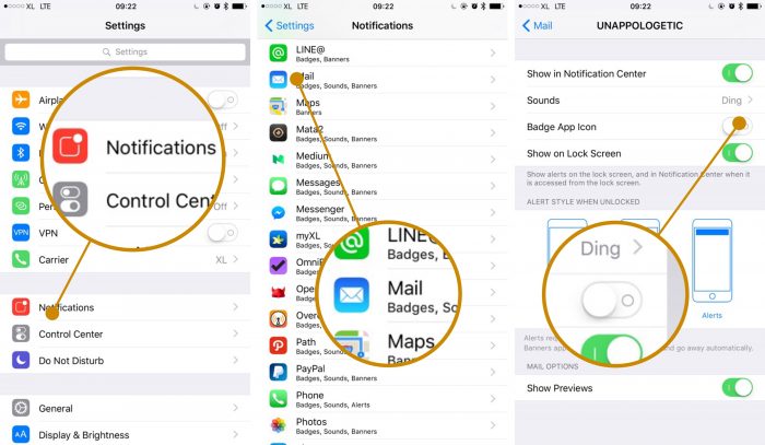 Cara mengatur badge notifikasi di Mail pada iPhone dan iPad - Aditya Daniel